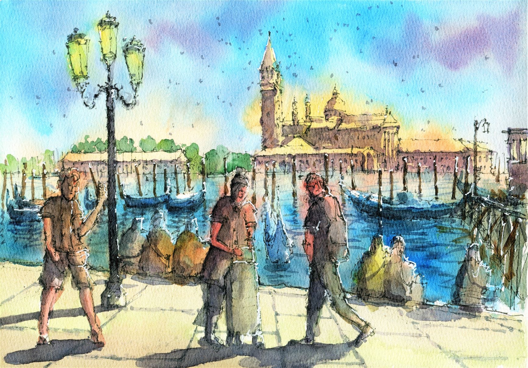 Learn How to Draw and Paint Landscapes (Venice/Country Scene ...